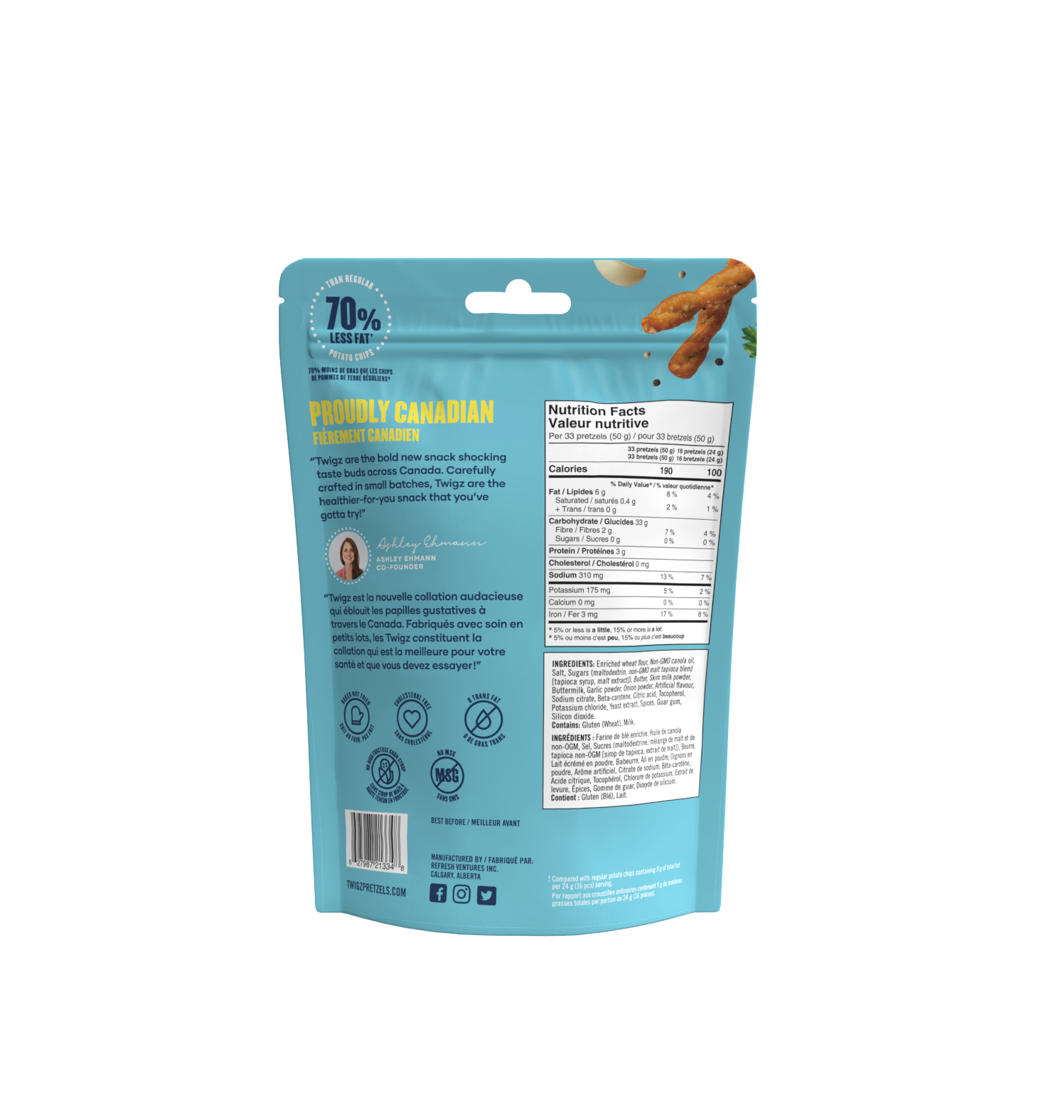 TWIGZ Buttery Herb & Garlic Craft Pretzels – Twigz Craft Pretzels